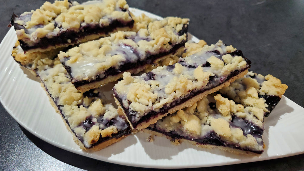 Blueberry Shortbread Bars – The Olive Oil Co.