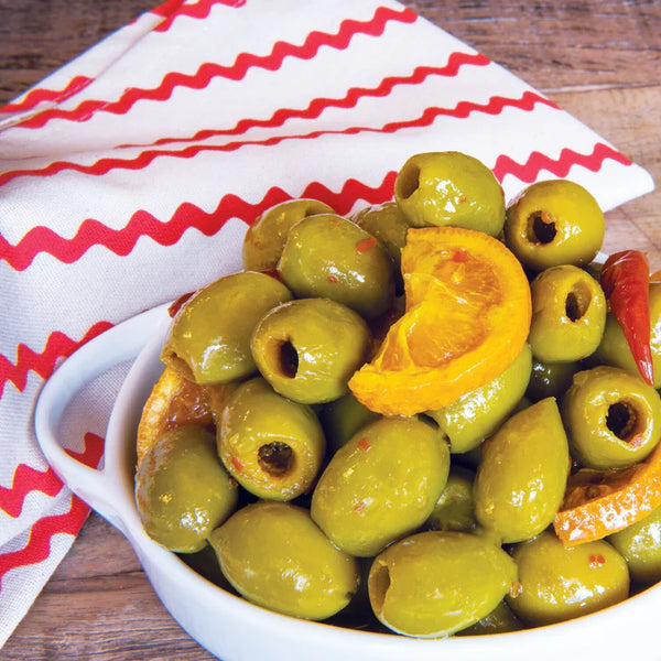 Tangerine & Chili Olives - Divina – The Olive Oil Co.